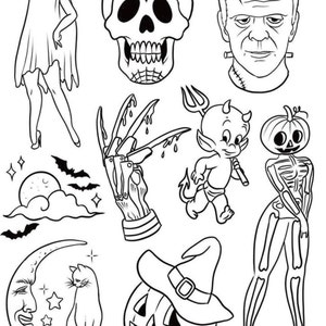 Pre-made Tattoo Stencils Ready to Use Tattoo Stencils Tattoo - Etsy