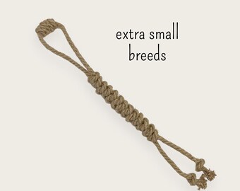 SUSTAINABLE Biodegradable Hemp 3 Toy Pack Handmade Dog Throw/rope Toys ...