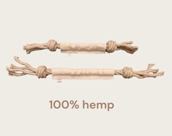 Handle Man Knot Hemp Rope Tug Toy - Etsy