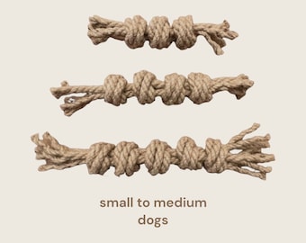 Handle Man Knot Hemp Rope Tug Toy - Etsy