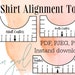 PRINTABLE Tshirt Alignment Tool Instant Download PDF 4 - Etsy