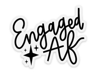Engagement Sticker - Etsy