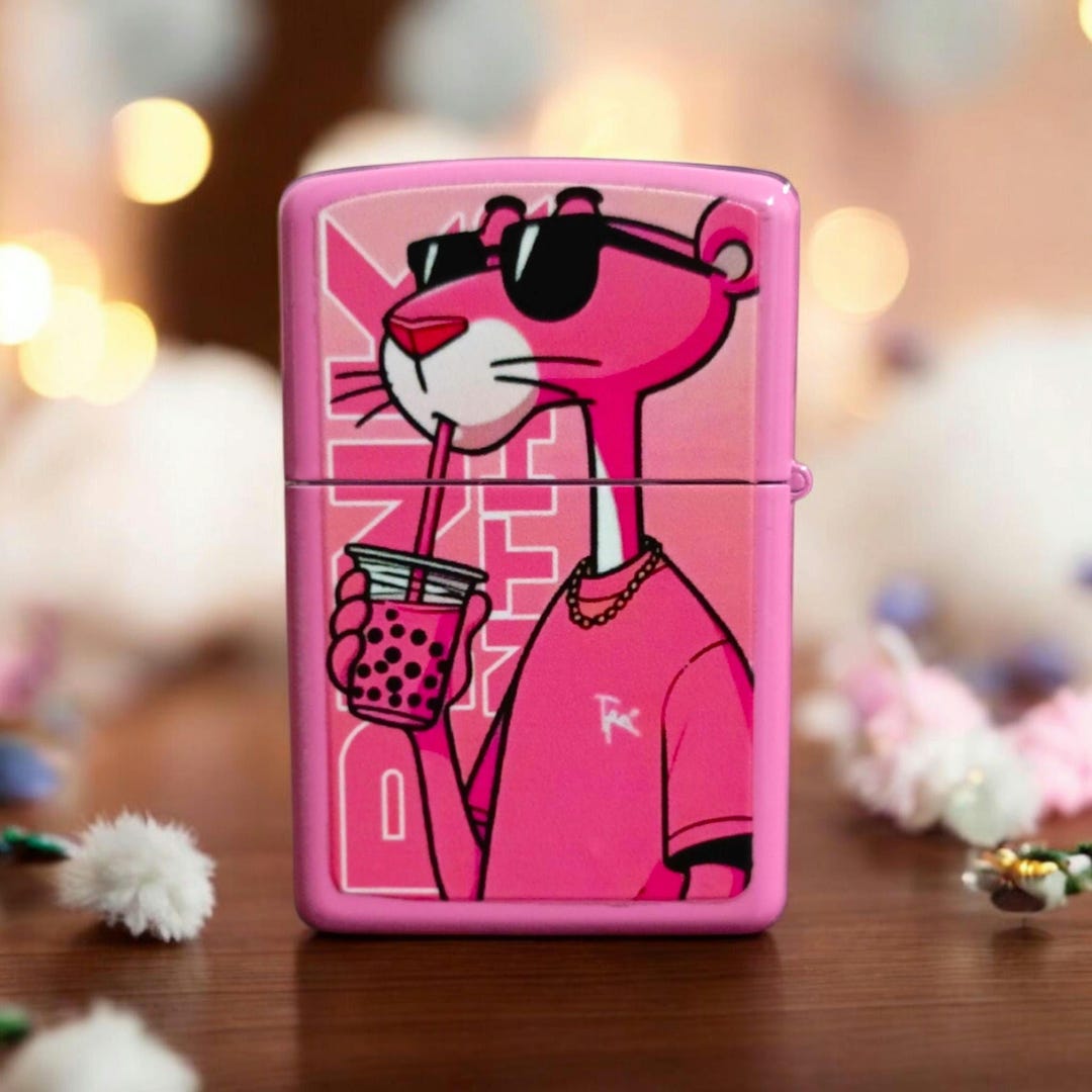 Decal Lighter Cartoon Pink Panther - Etsy