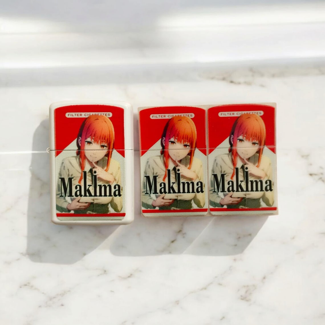 Decal Lighter Anime Character Makima From Chainsaw Man - Etsy