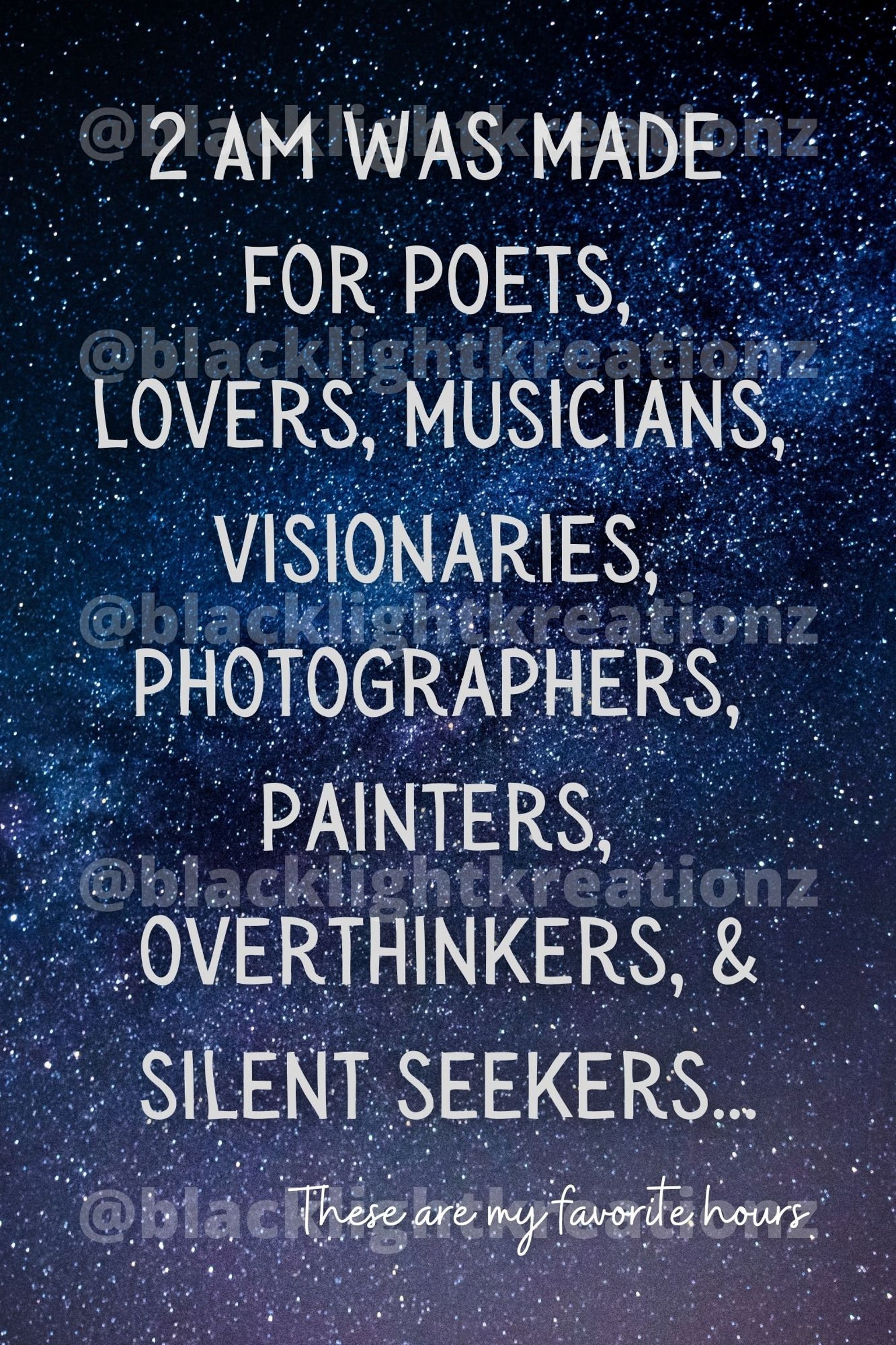 2 AM Poster, Printable Wall Art, Motivational Quote, Digital Downloads ...