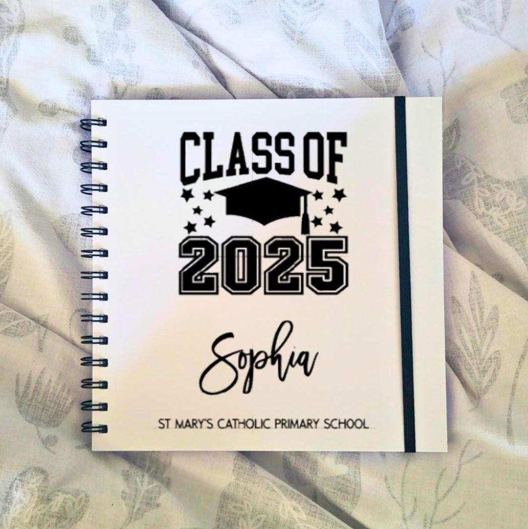 School Leavers Book - Year 6 Leavers - Leavers Scrapbook - Personalised ...