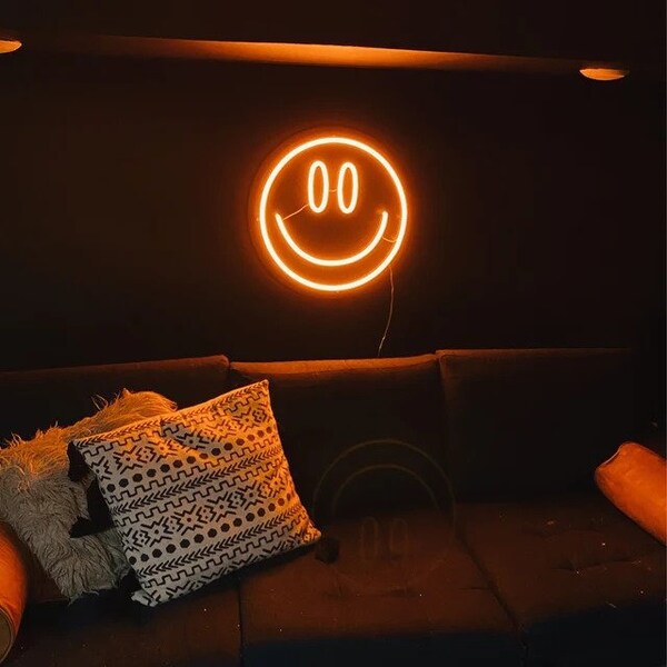 Neon Face Sign - Etsy
