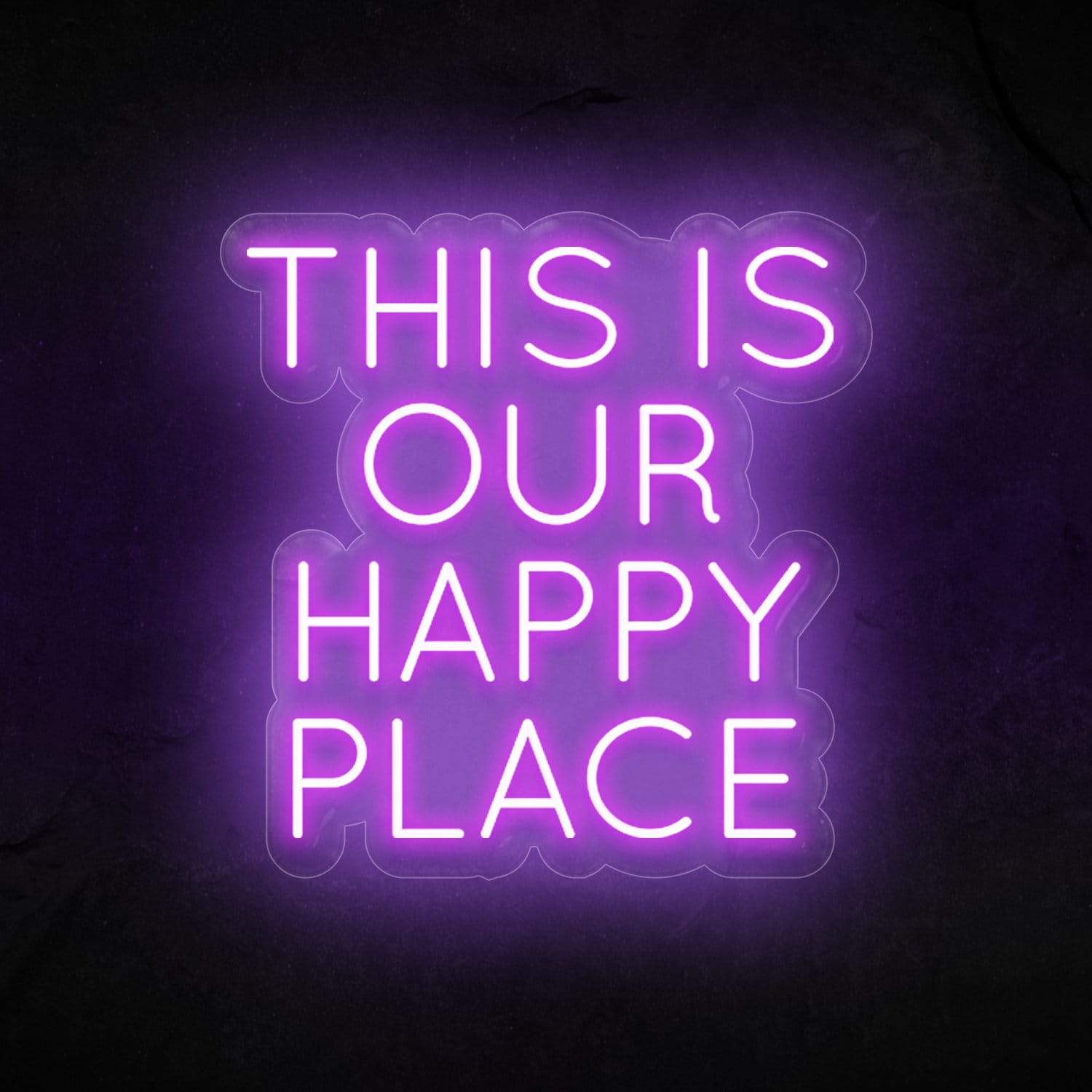This Is Our Happy Place Neon Sign Neon Light Home Décor Etsy