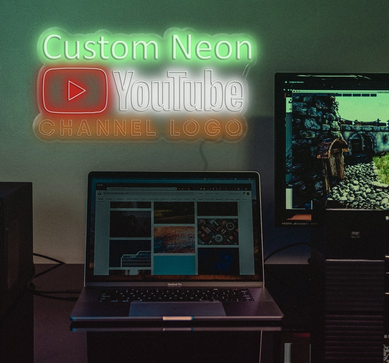Neon Sign for Youtube Channel Youtuber Neon Light Custom - Etsy
