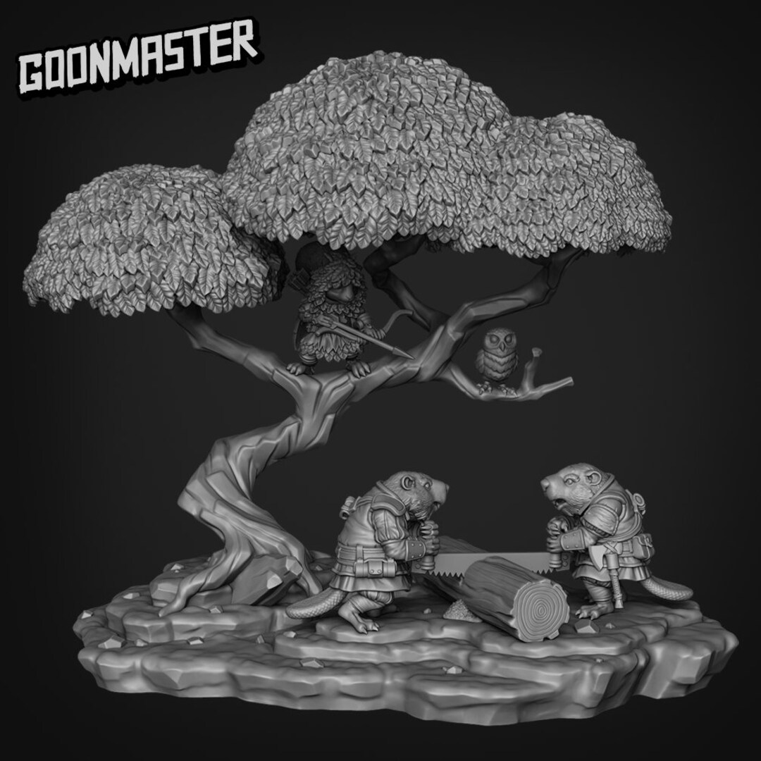 Battle Beaver Diorama - Goonmaster | Miniature | Koala Combat Club ...