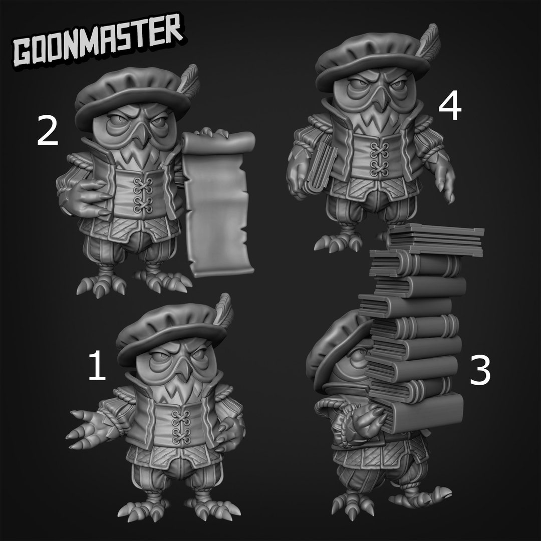 Owlfolk - Goonmaster | Miniature | Wargaming | Roleplaying Games | 32mm ...
