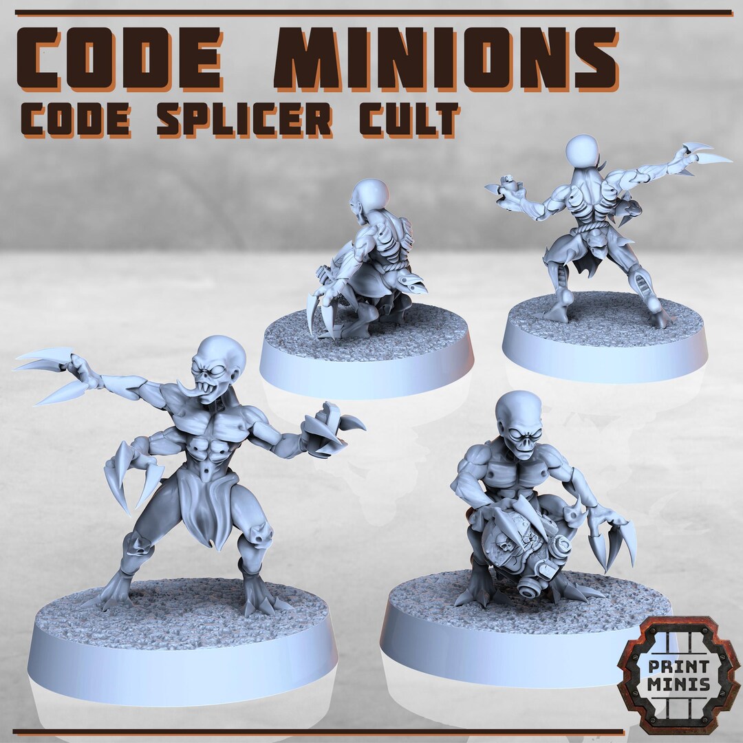 Code Minion, Code Splicer Cult Mutant - Print Minis - Etsy