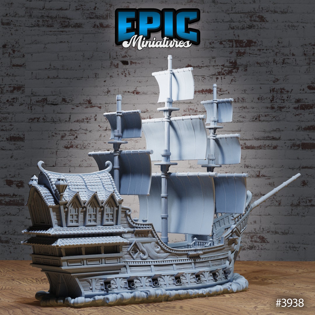 Dark Ship Calypso - Epic Miniatures | Sinister Harbor | 16mm Scale ...