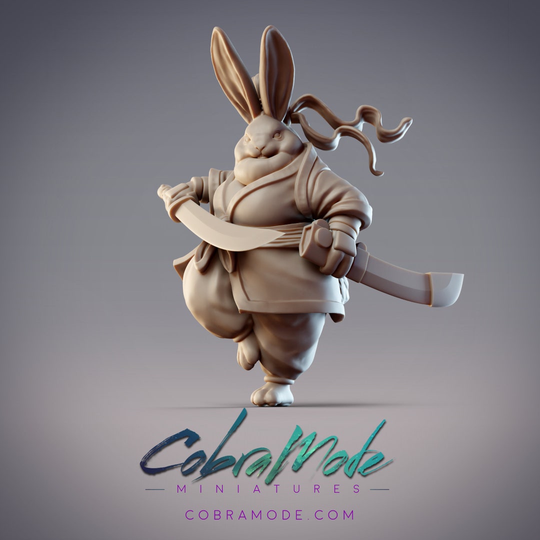 Guanghan Swordsman Indigo Jade, Rabbit Fighter - Cobramode | Miniature ...