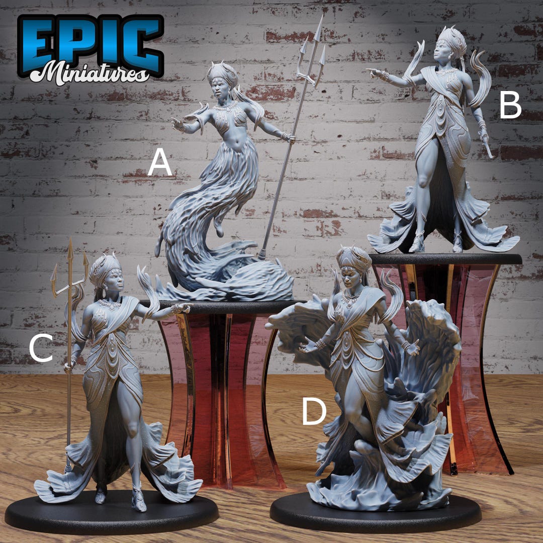 River Goddess Avatar - Epic Miniatures | Safari Tour | 28mm | 32mm ...