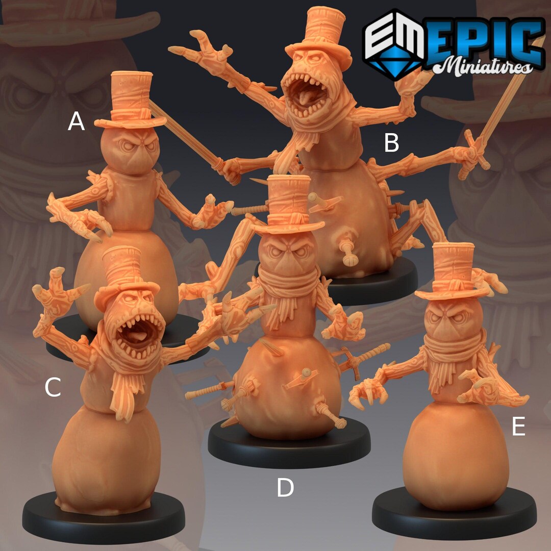 Animated Snowman - Epic Miniatures | 28mm and 32mm | Wargaming | Dnd ...
