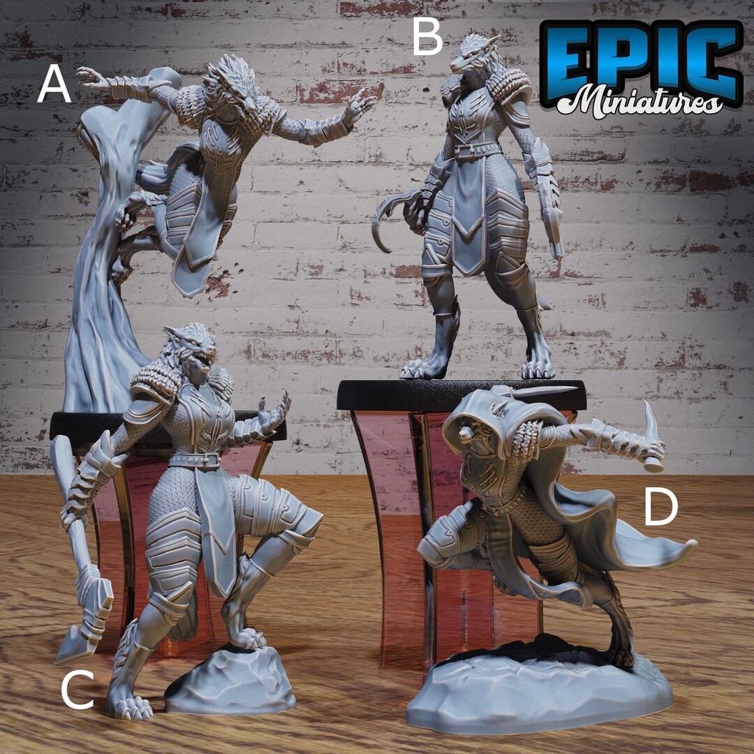 Werewolf Armored Female - Epic Miniatures | Beast Hunt | 28mm | 32mm ...