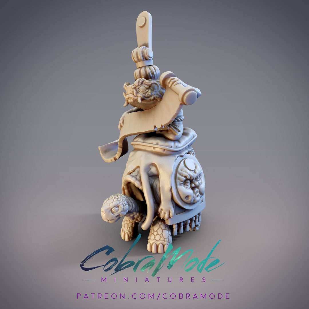 Hikiga Turtle Sage Kamenosuke Cobramode Miniature Wargaming Roleplaying ...