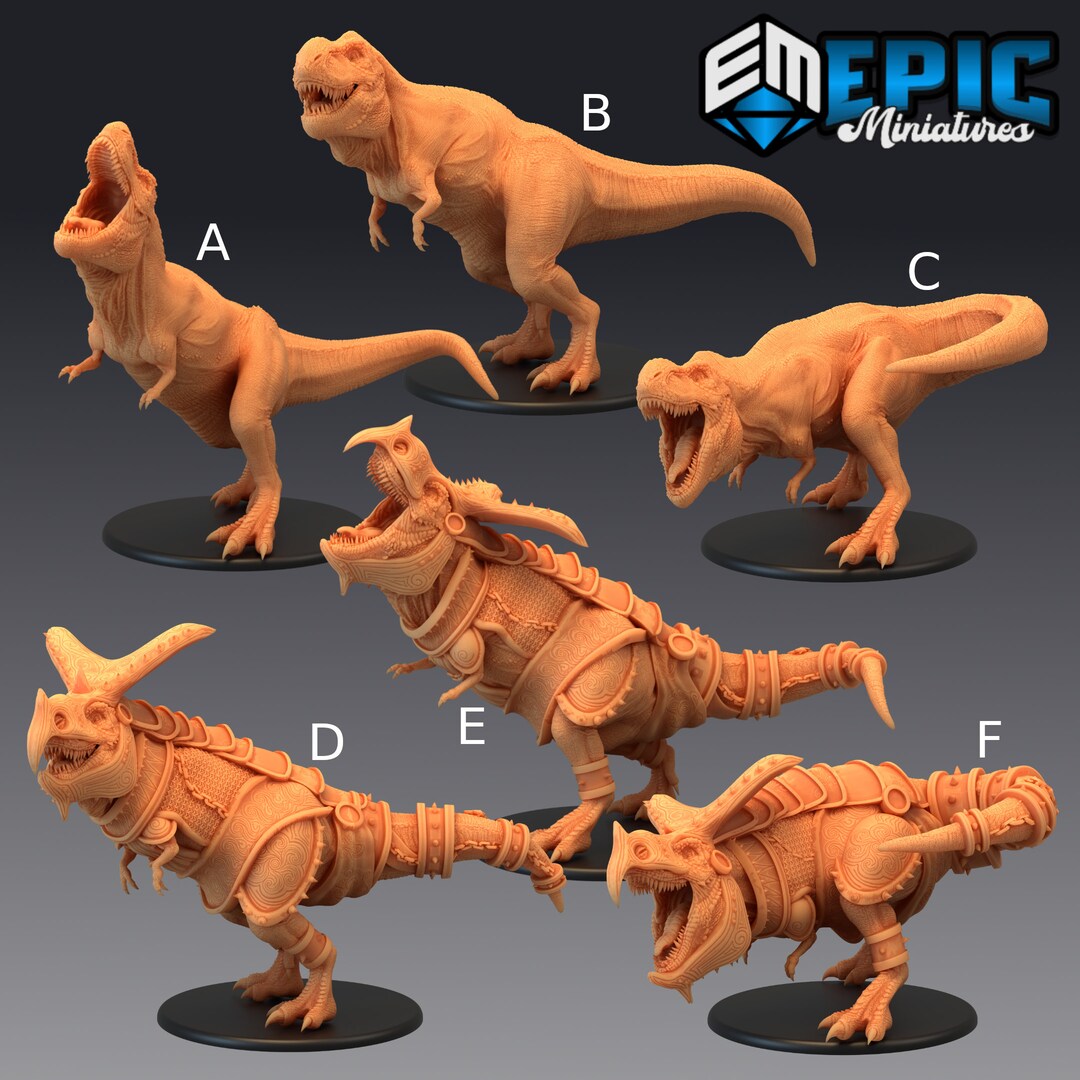 T-rex - Epic Miniatures | 32mm | Tyrannosaurus Rex | Dinosaur ...