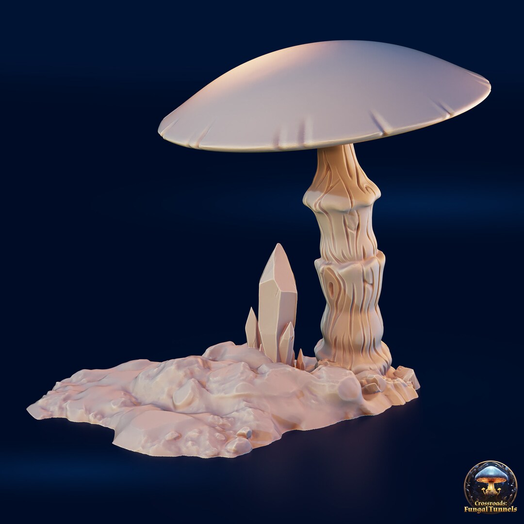 Giant Mushroom Cap - Fungal Tunnels by 3dhexes | Big Fungus Terrain for ...