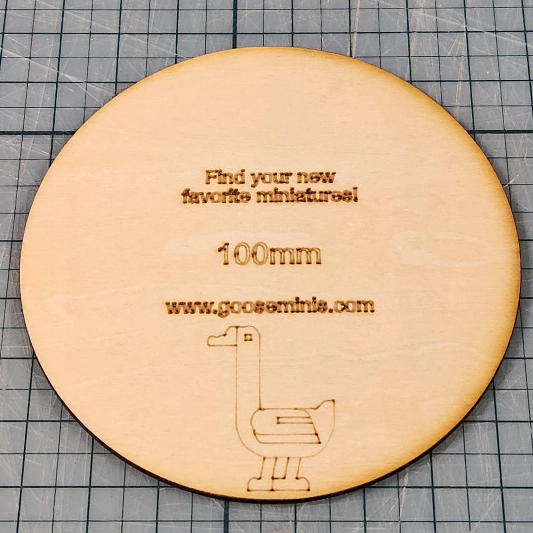 Miniature Bases - 100mm Circle, 3mm Thick Plywood - Etsy