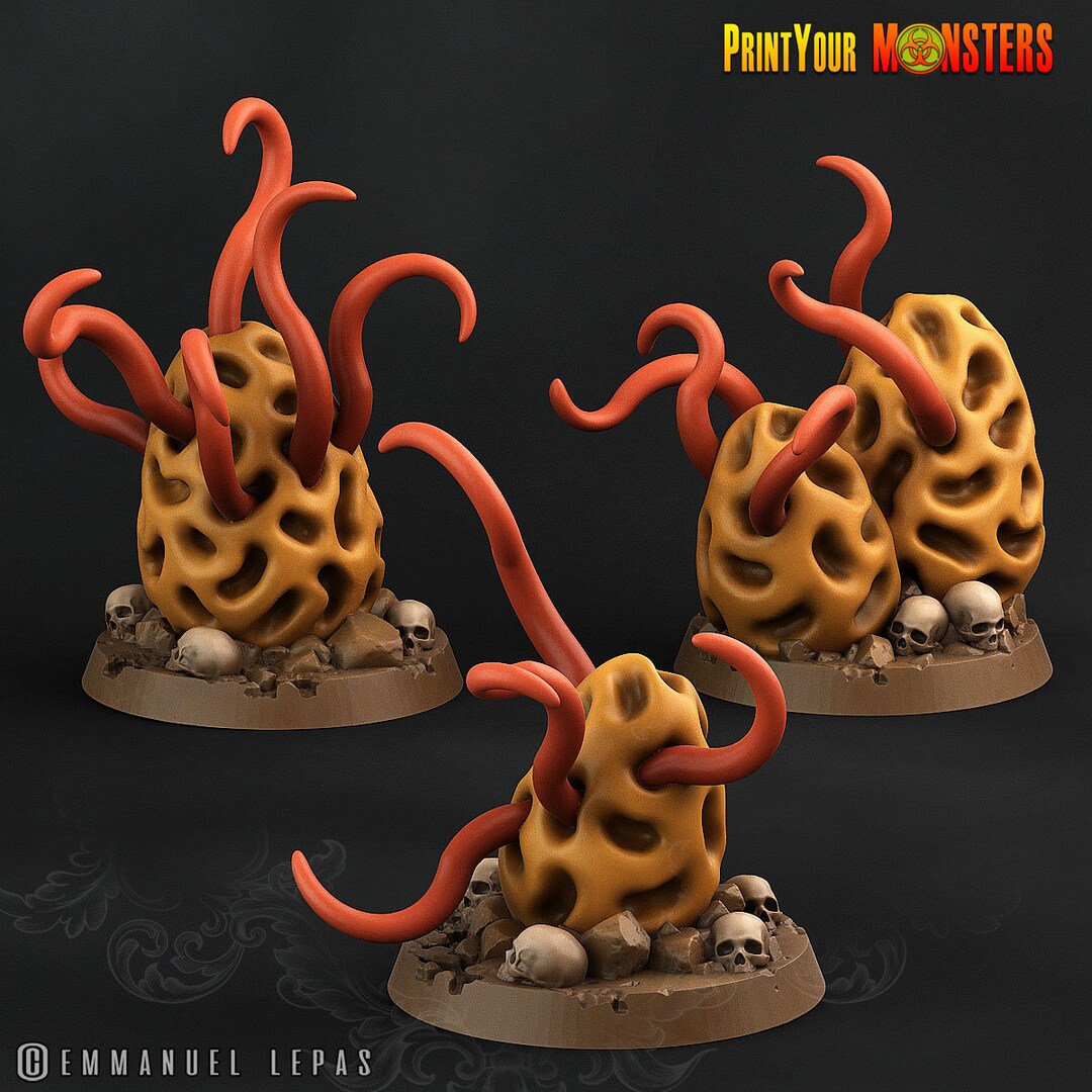 Mushroom Tentacles Print Your Monsters 32mm Fungus - Etsy