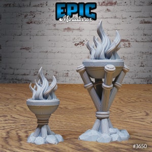 Bandit Camp Scatter Terrain Epic Miniatures 28mm 32mm Well Cage Torch ...