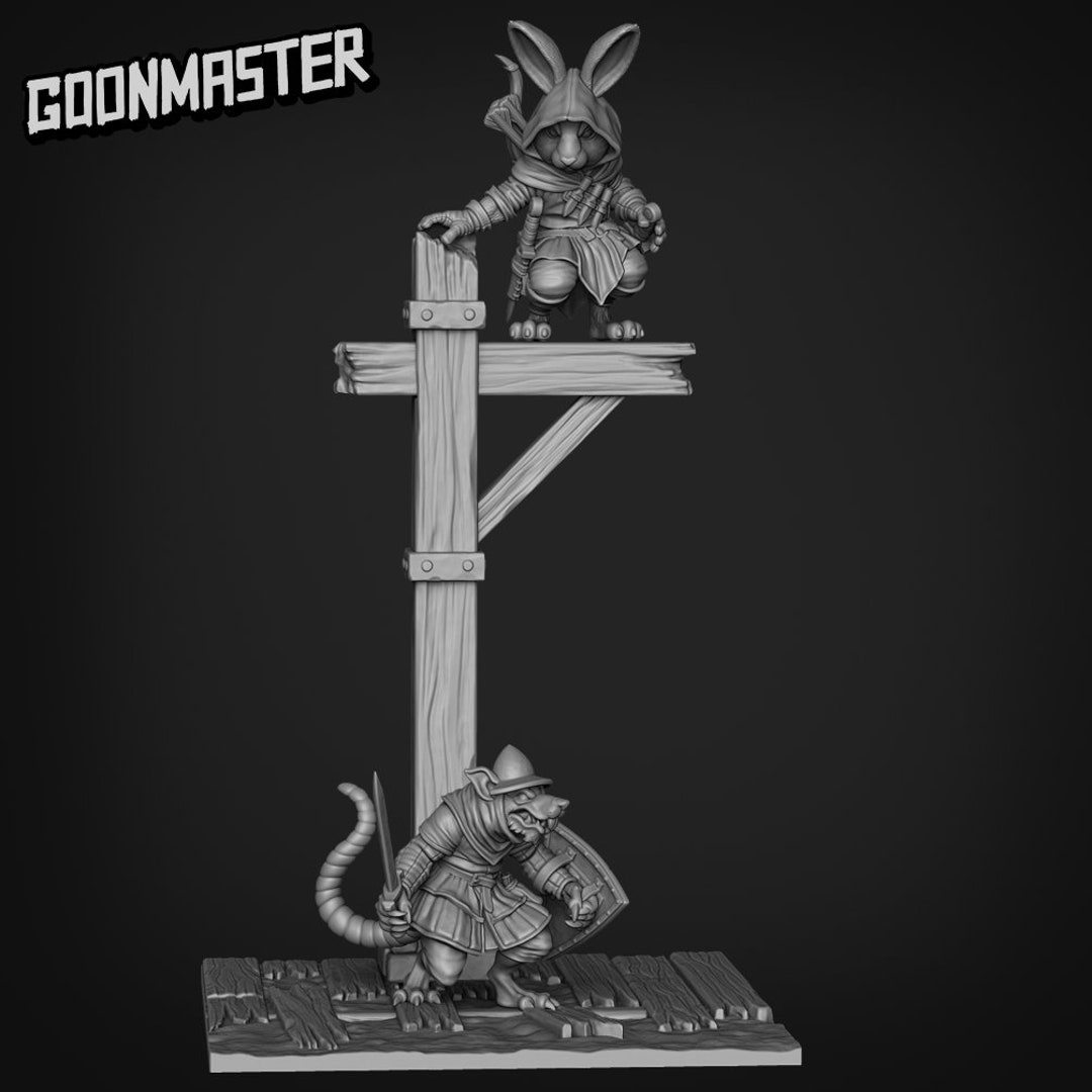 Rabbit Rogue Diorama Goonmaster Miniature Wargaming Roleplaying Games ...