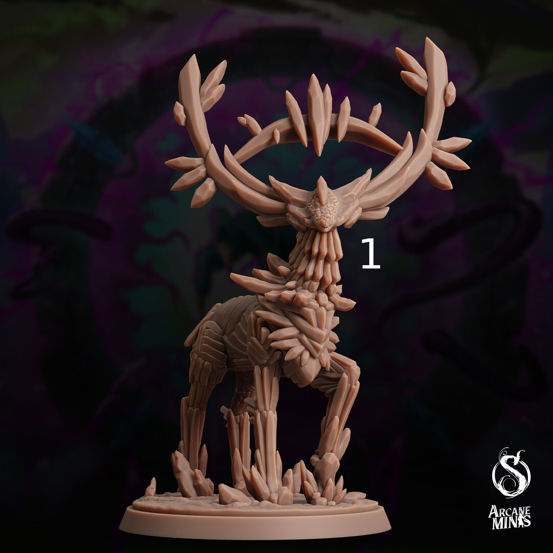 Moonshard Elemental, Crystal Deer Arcane Minis 32mm the Skybreaker ...