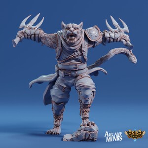 Kizaru Rogue Arcane Minis the Tangled Hunt 32mm Catfolk Bandit Pirate ...