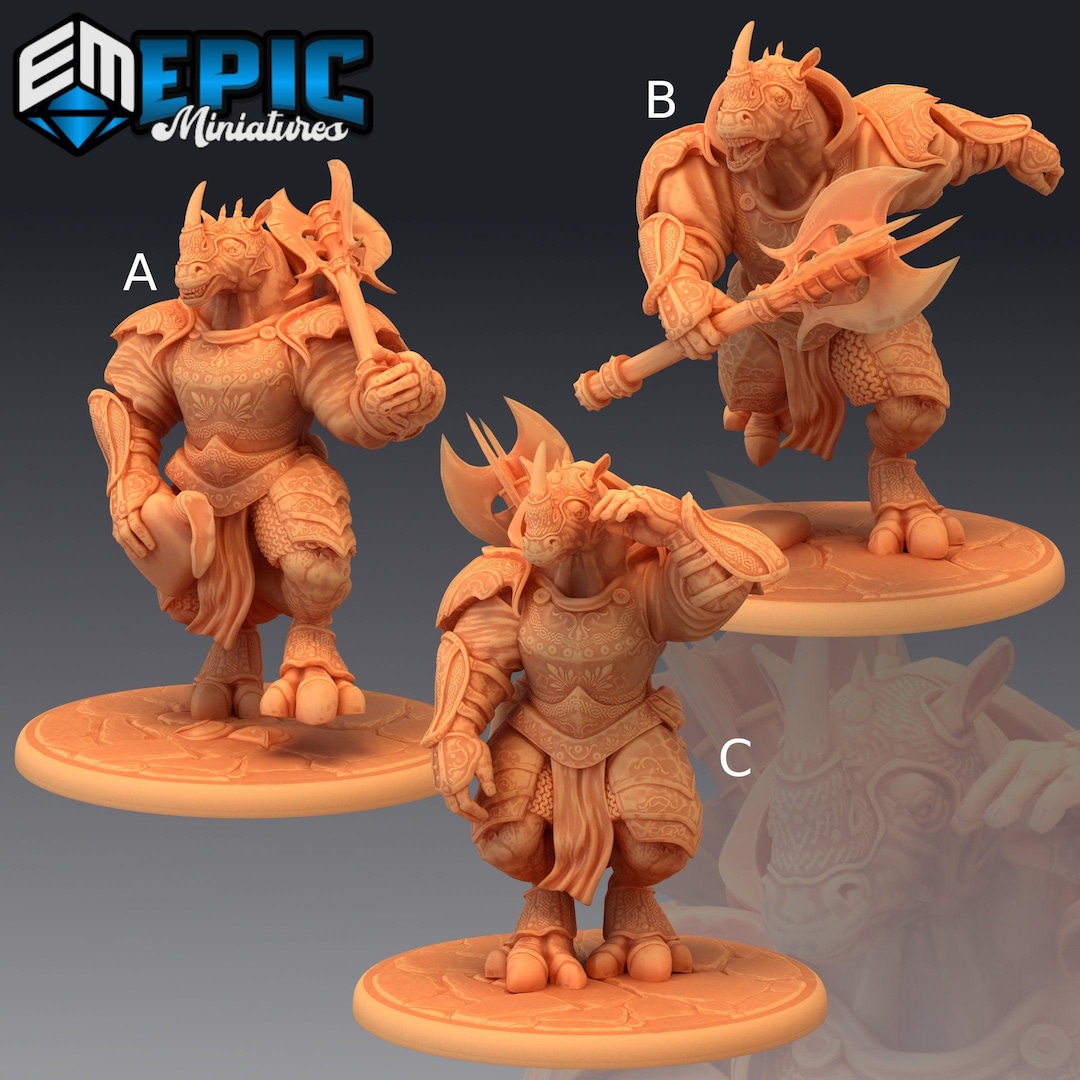 Rhino Champion - Epic Miniatures | 28mm and 32mm | Wargaming | Dnd ...