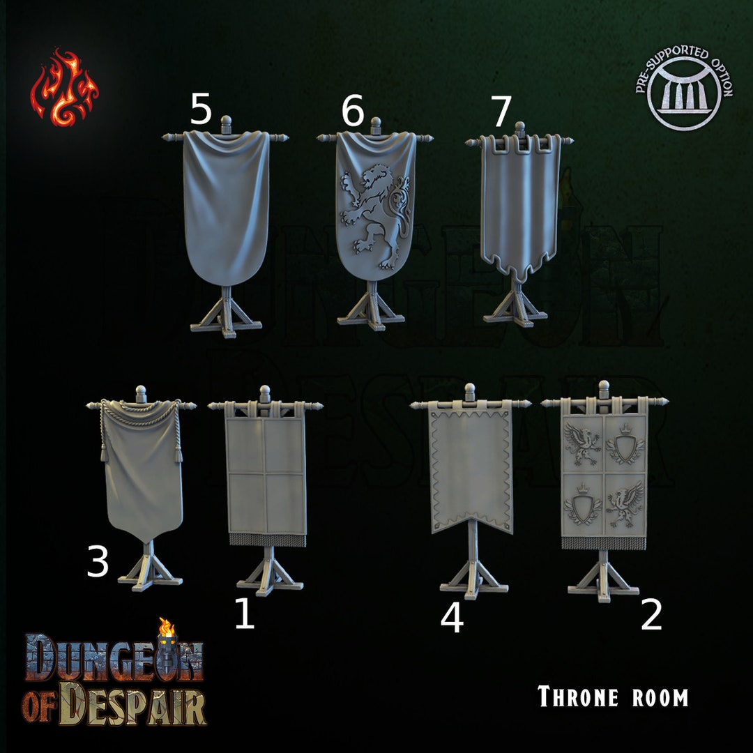 Banners Scatter Terrain Crippled God Foundry, Dungeon of Despair 32mm ...