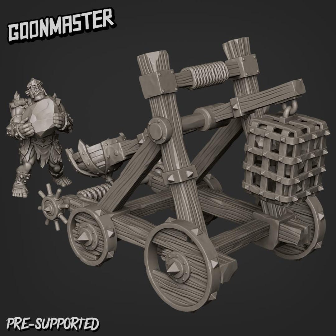 Orc Catapult - Goonmaster | 28mm and 32mm | Wargaming | Dnd | Tabletop ...