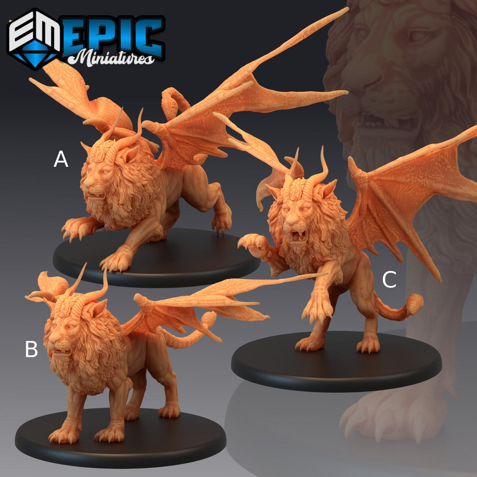 Manticore Epic Miniatures Wargaming Roleplaying Games - Etsy UK