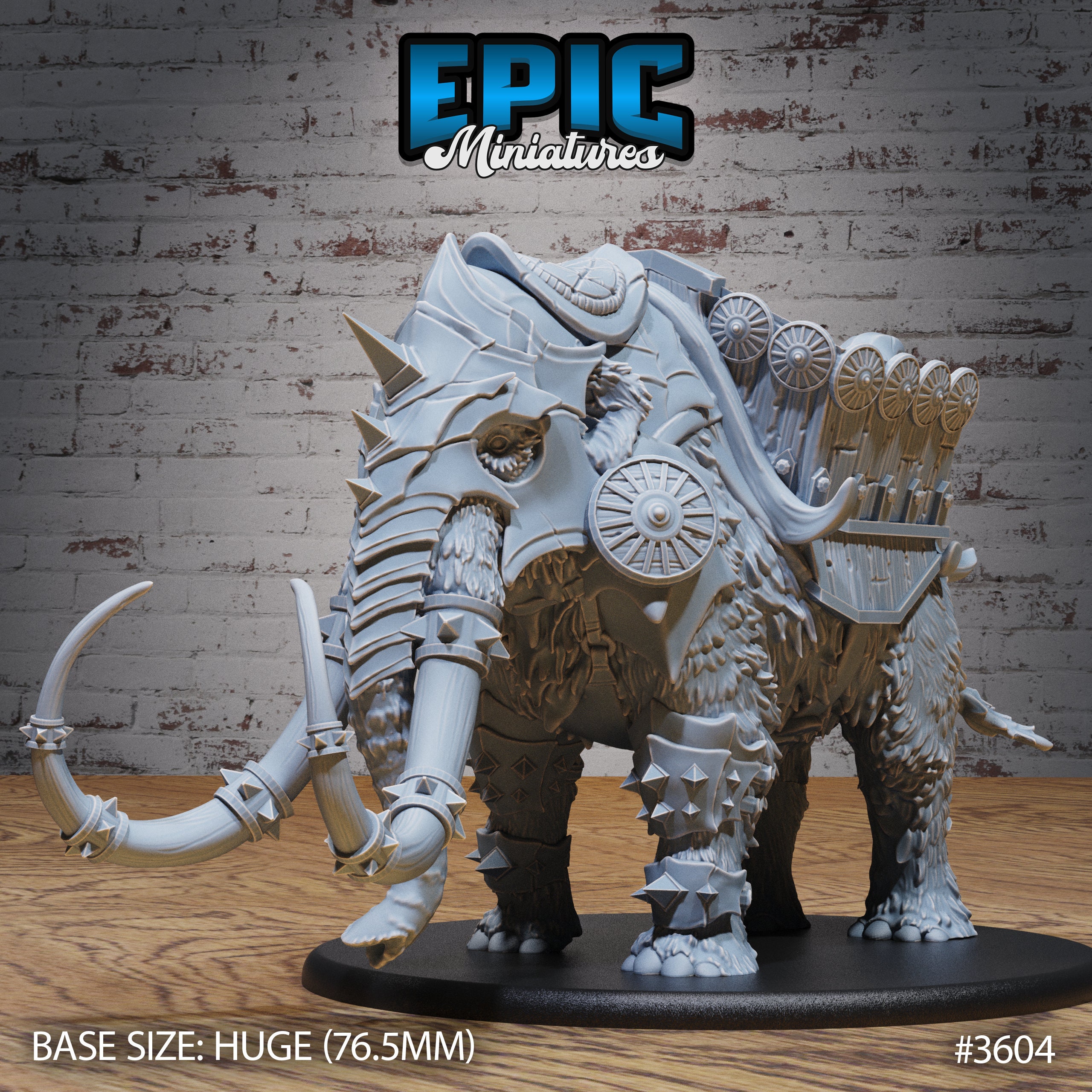 Mammoth Mount - Epic Miniatures | Ice Age Madness | Wooly | Elephant ...
