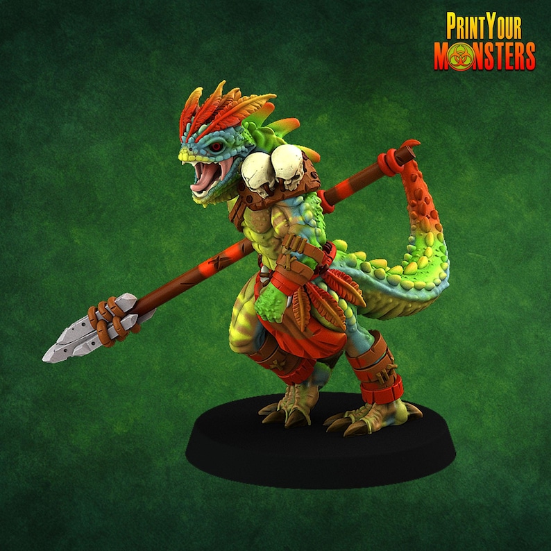 Lizardmen Army Pack - Print Your Monsters | 28mm and 32mm | Wargaming ...