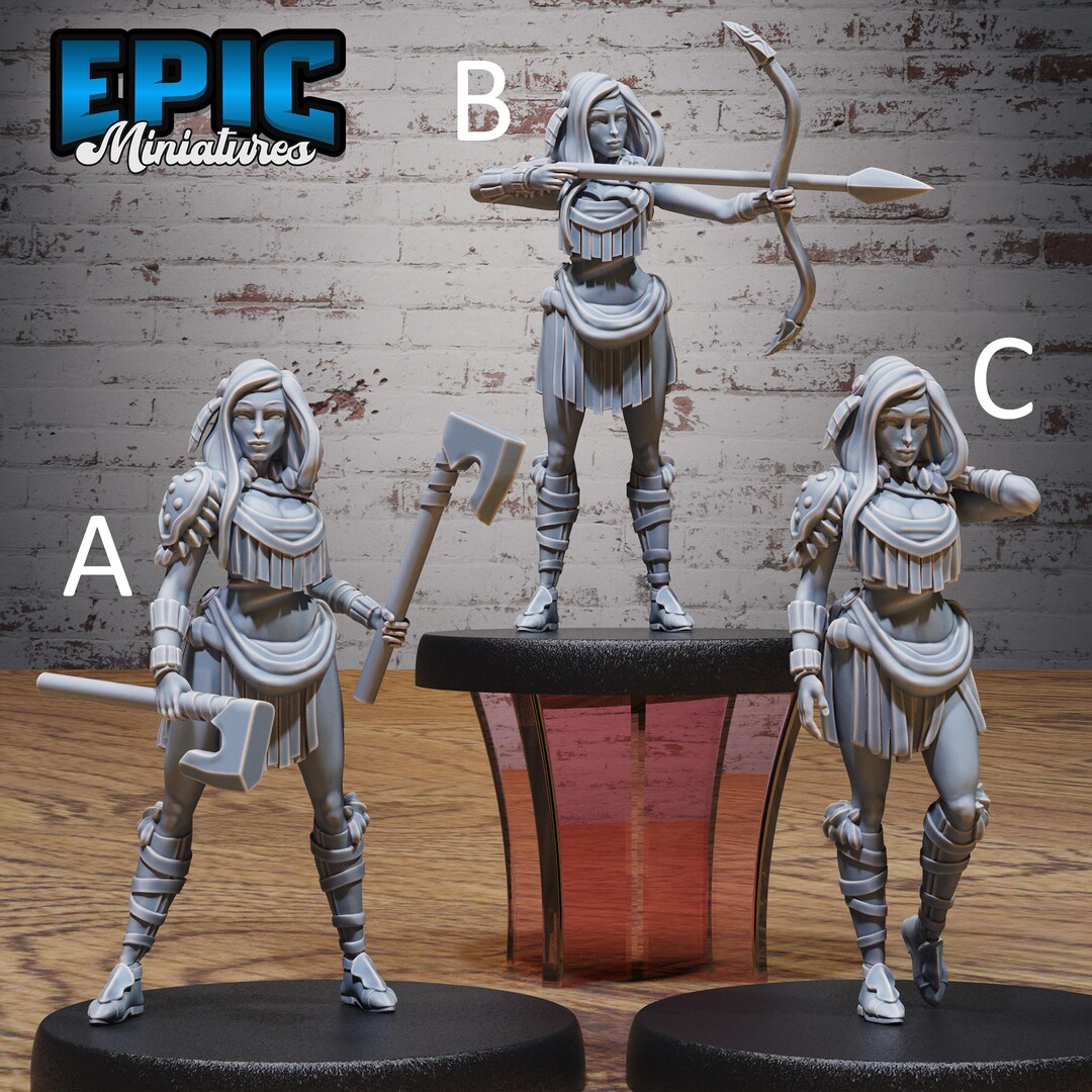 Native Girl- Epic Miniatures | Native Magic | 28mm and 32mm | Wargaming ...