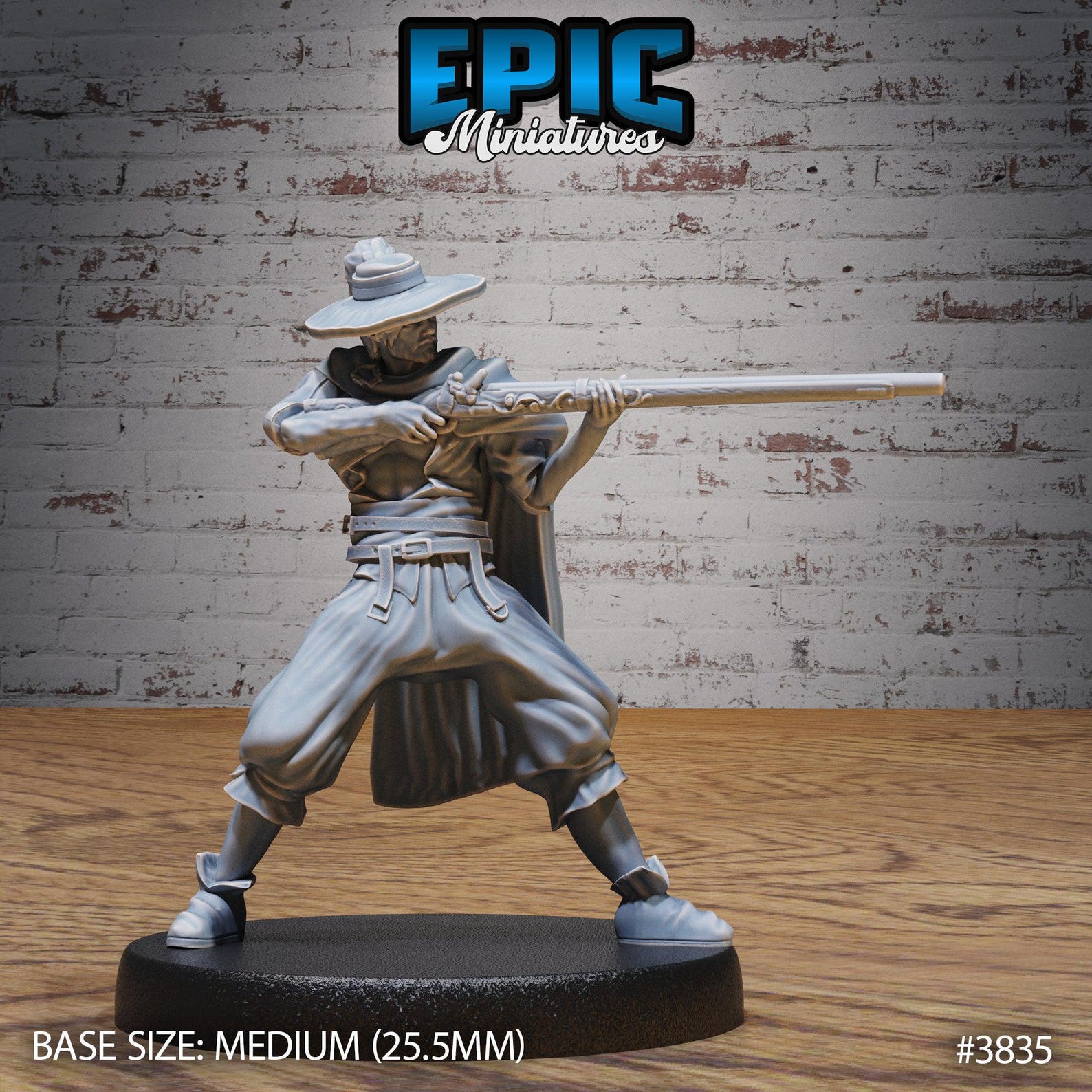 Musketeer Adventurer - Epic Miniatures | 28mm and 32mm | Wargaming ...