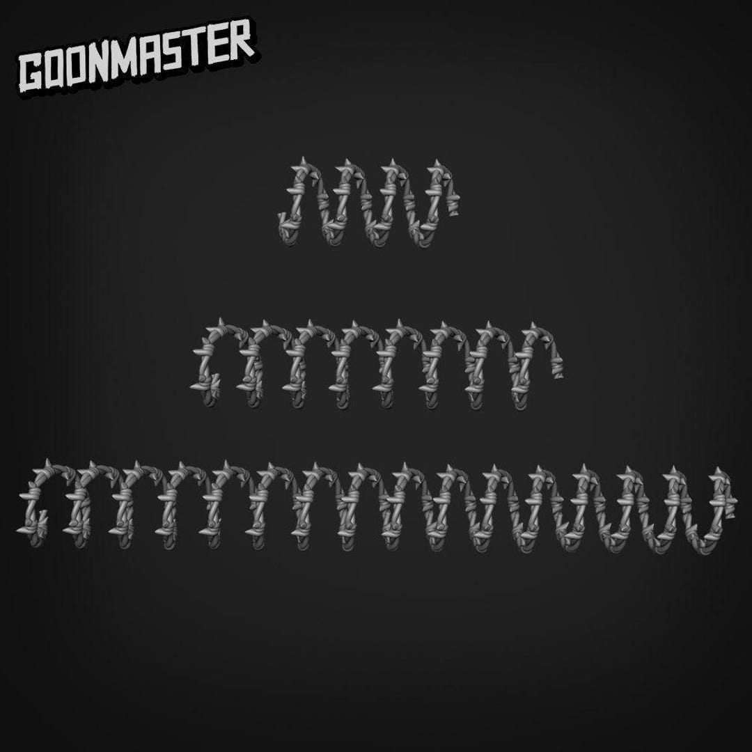 Barbed Wire - Goonmaster Basing Bits | 28mm and 32mm | Wargaming | Dnd ...