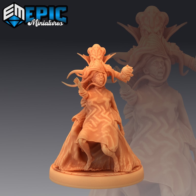 Mind Flayer Epic Miniatures 32mm Feeding Wizard Mind - Etsy