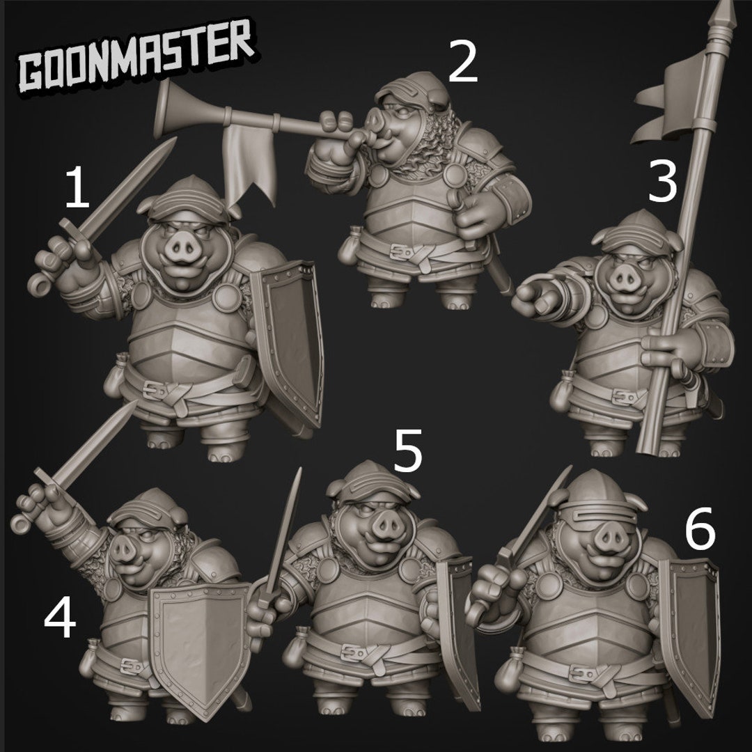 Pig Knight - Goonmaster | Miniature | Wargaming | Roleplaying Games ...