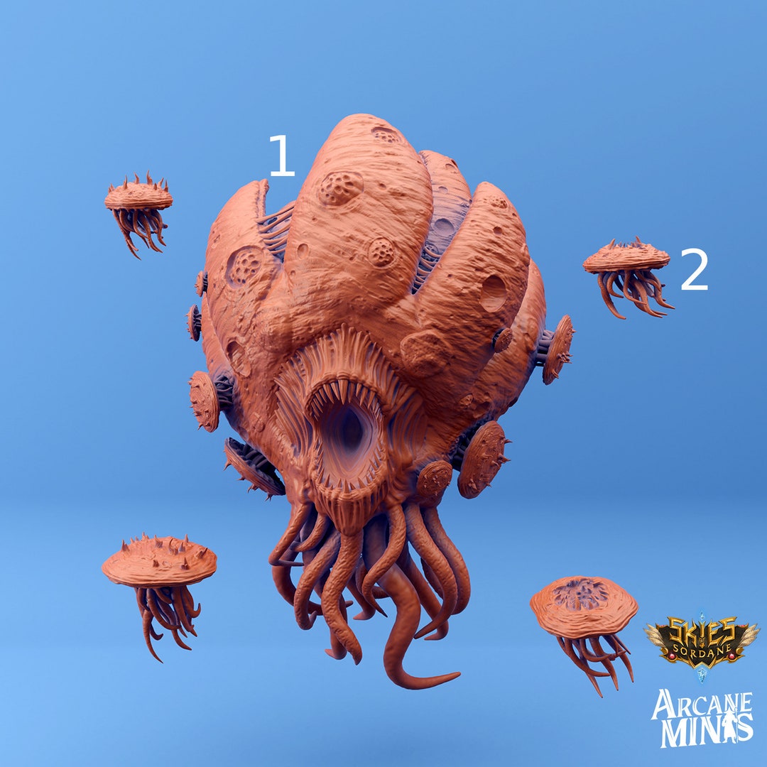 Morgius and Morgi Psychic Floating Head Arcane Minis 32mm - Etsy