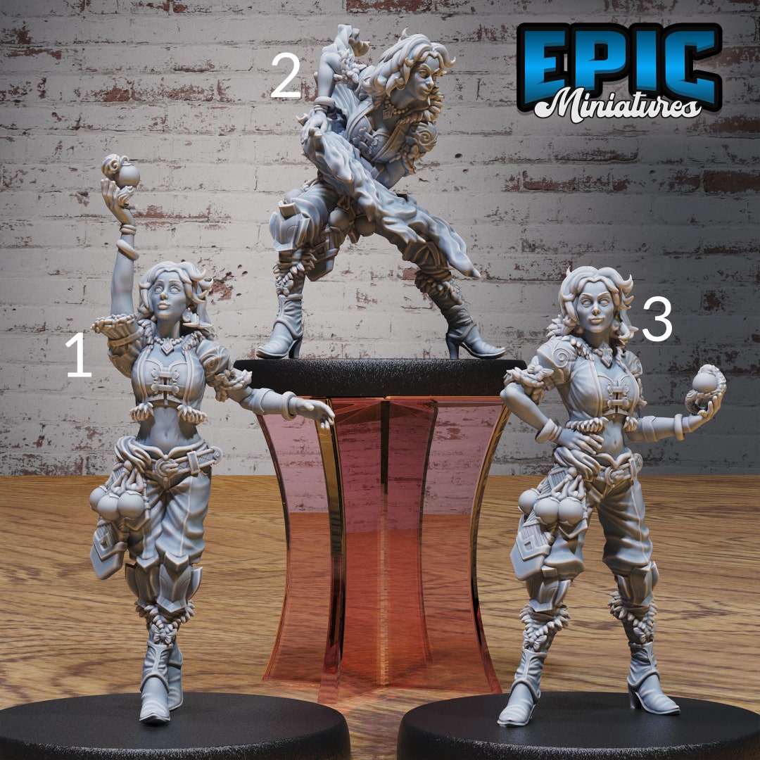 Sorceress Adventurer - Epic Miniatures | Mighty Heroes | 28mm | 32mm ...