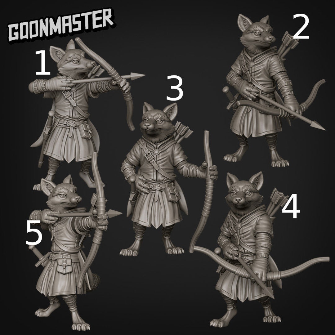 Red Fox Archer - Goonmaster | Miniature | Wargaming | Roleplaying Games ...
