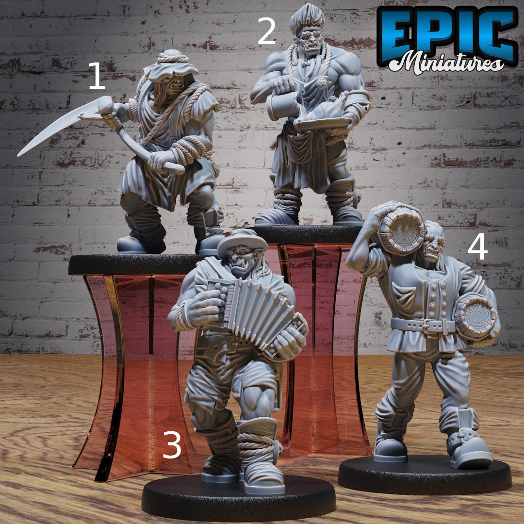 Orc Villagers- Epic Miniatures | 32mm | Festival Village | Brewer ...