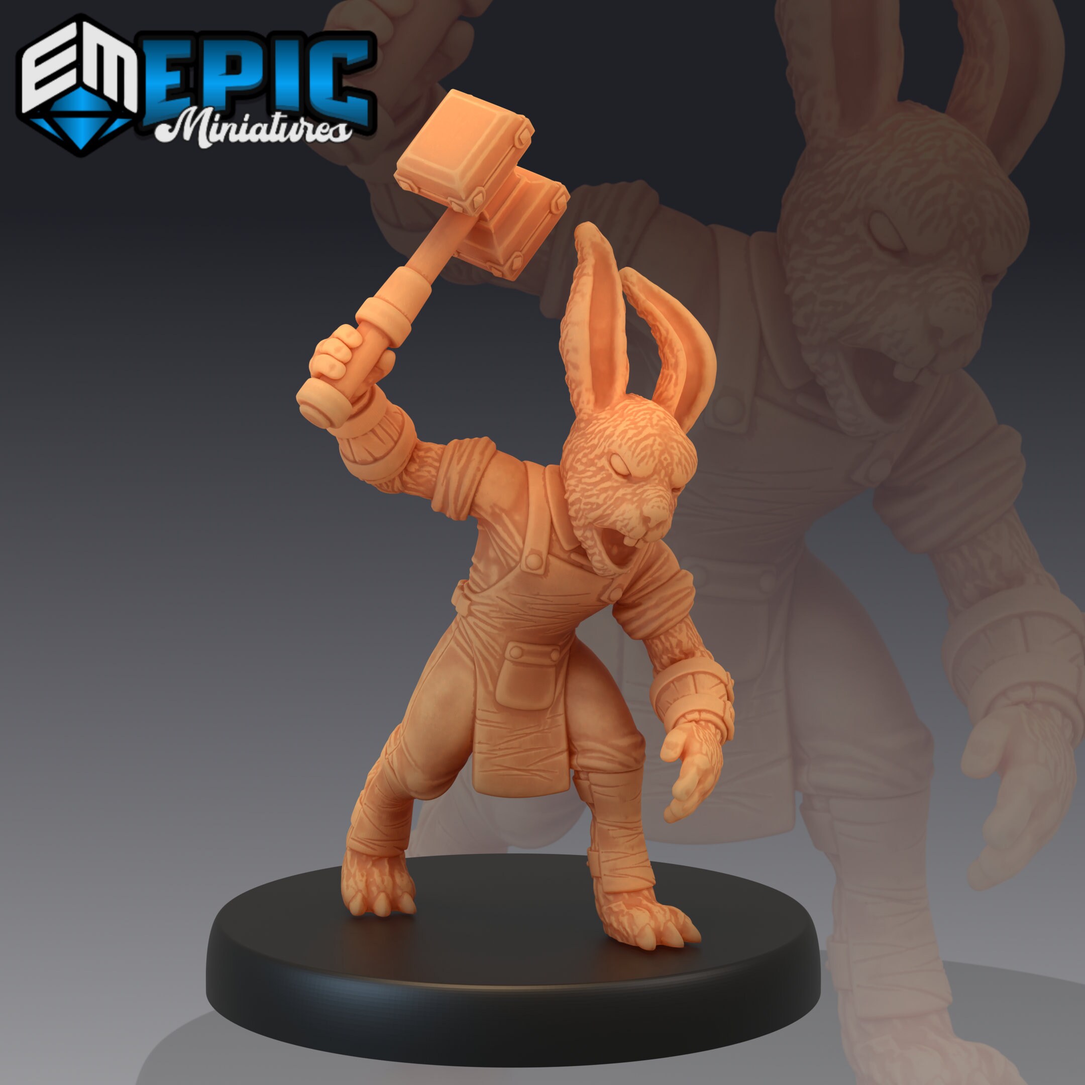 Bunny Tribe Epic Miniatures Rabbitfolk D&D Pathfinder - Etsy