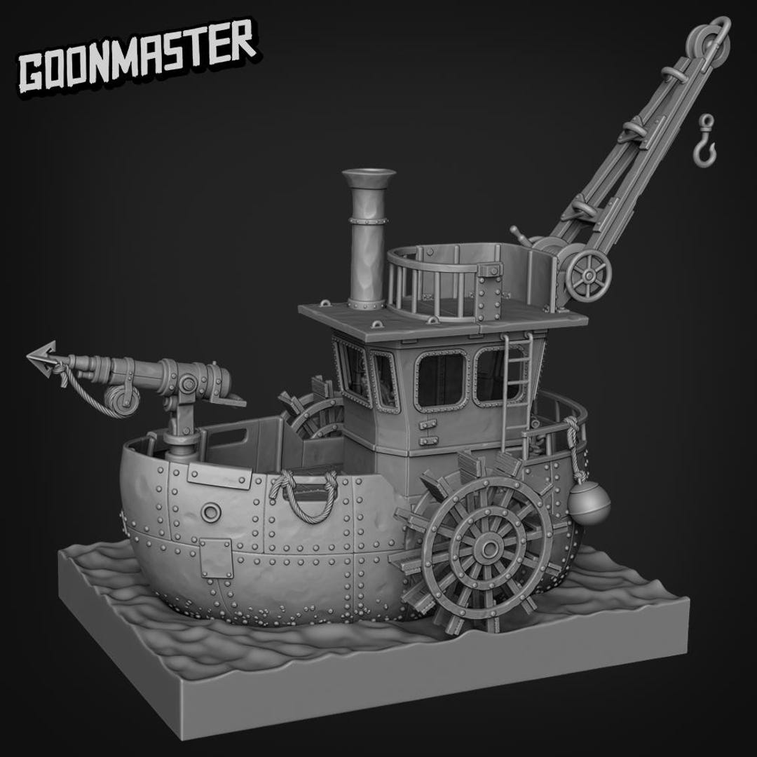 Steam Ship - Goonmaster | Playable Cabin, Magnet Ready | 28mm and 32mm ...