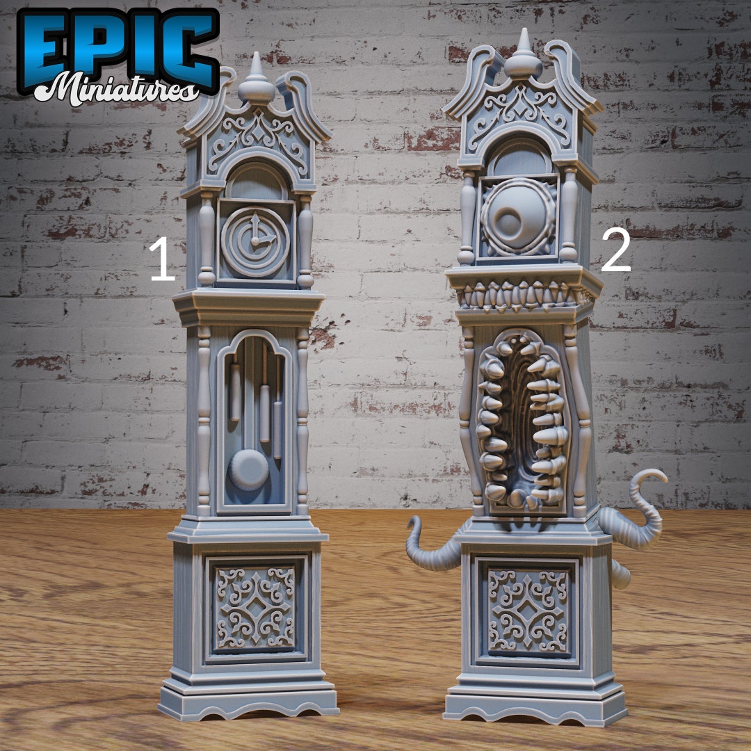 Mimic Clock- Epic Miniatures | City Sewers | 28mm | 32mm | Grandfather ...