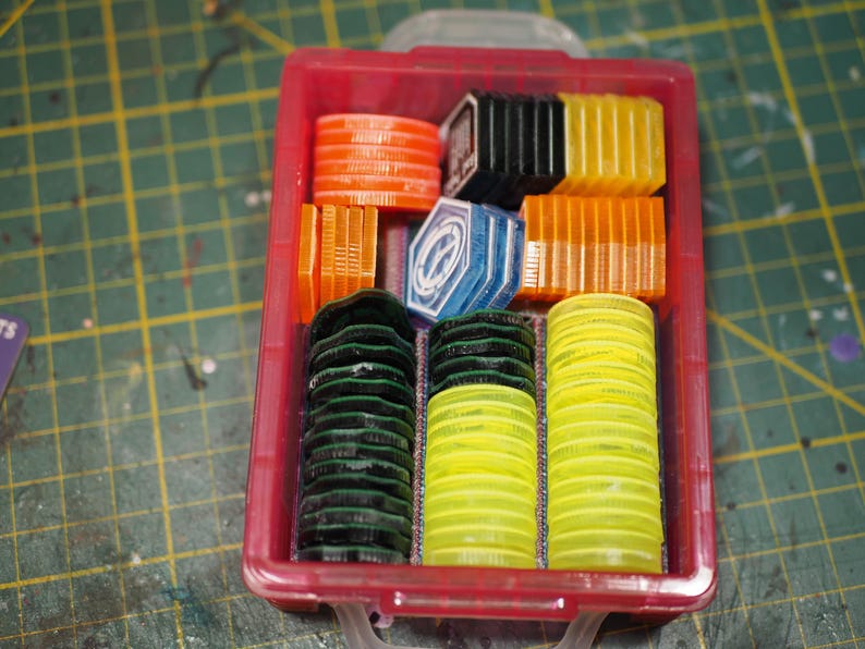 Netrunner Token Set (84 Tokens) | 28mm and 32mm | Wargaming | Dnd ...