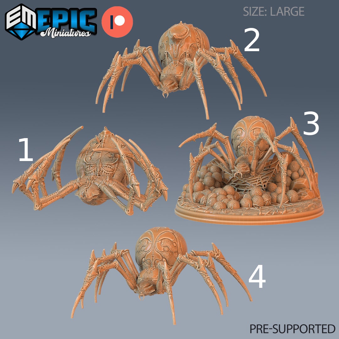 Giant Dungeon Spider - Epic Miniatures - Etsy